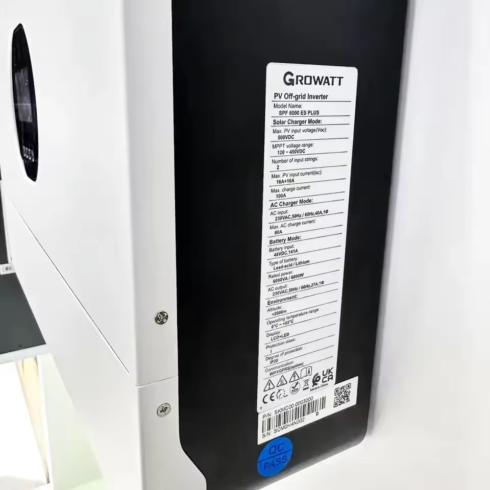 Growatt SPF 6000 ES Plus – 6kW Off-Grid Solar Storage Inverter (Single Phase, Pure Sine Wave ...